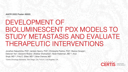 AACR Posters - Certis Oncology
